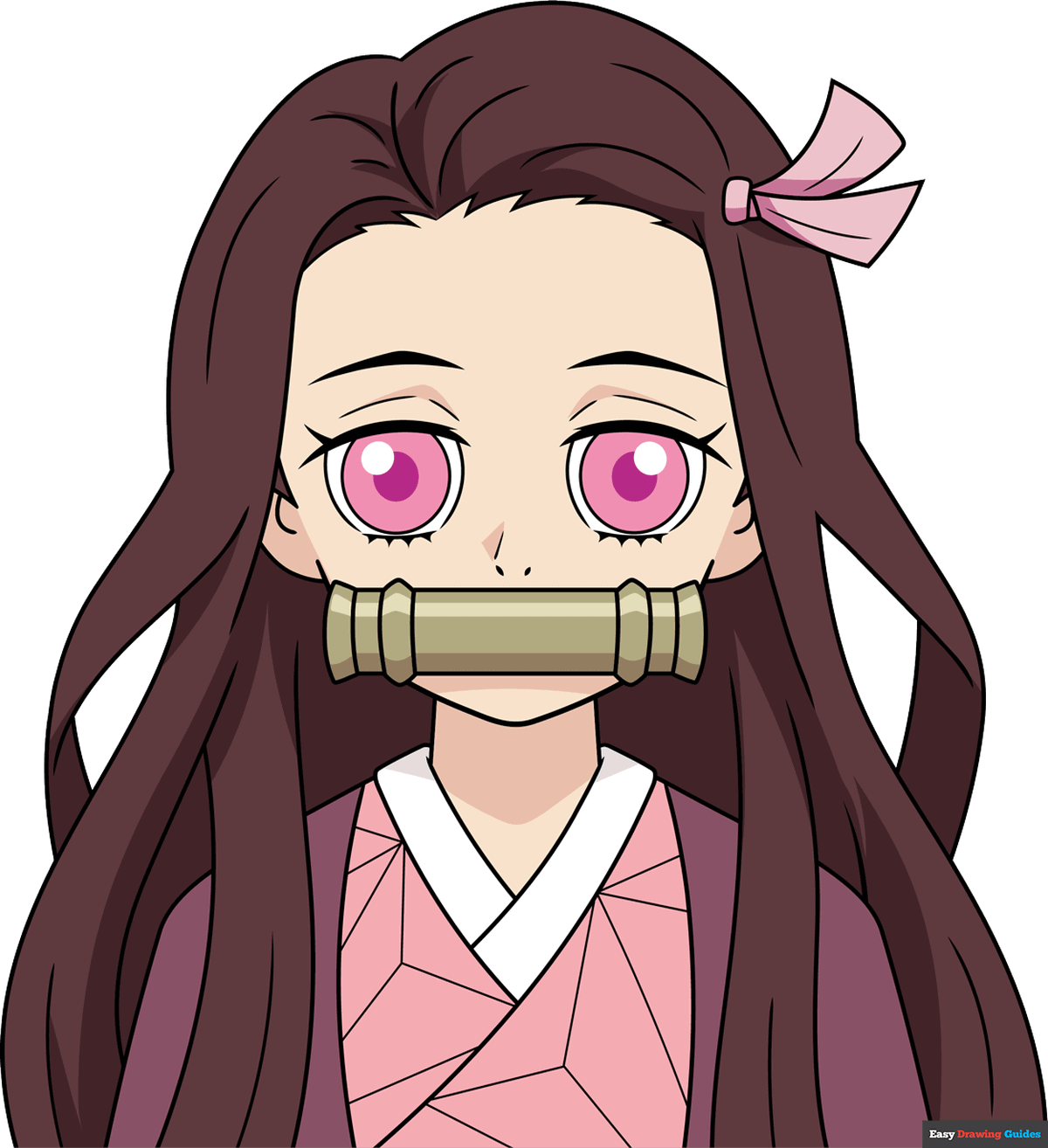How to Draw Nezuko Kamado from Demon Slayer