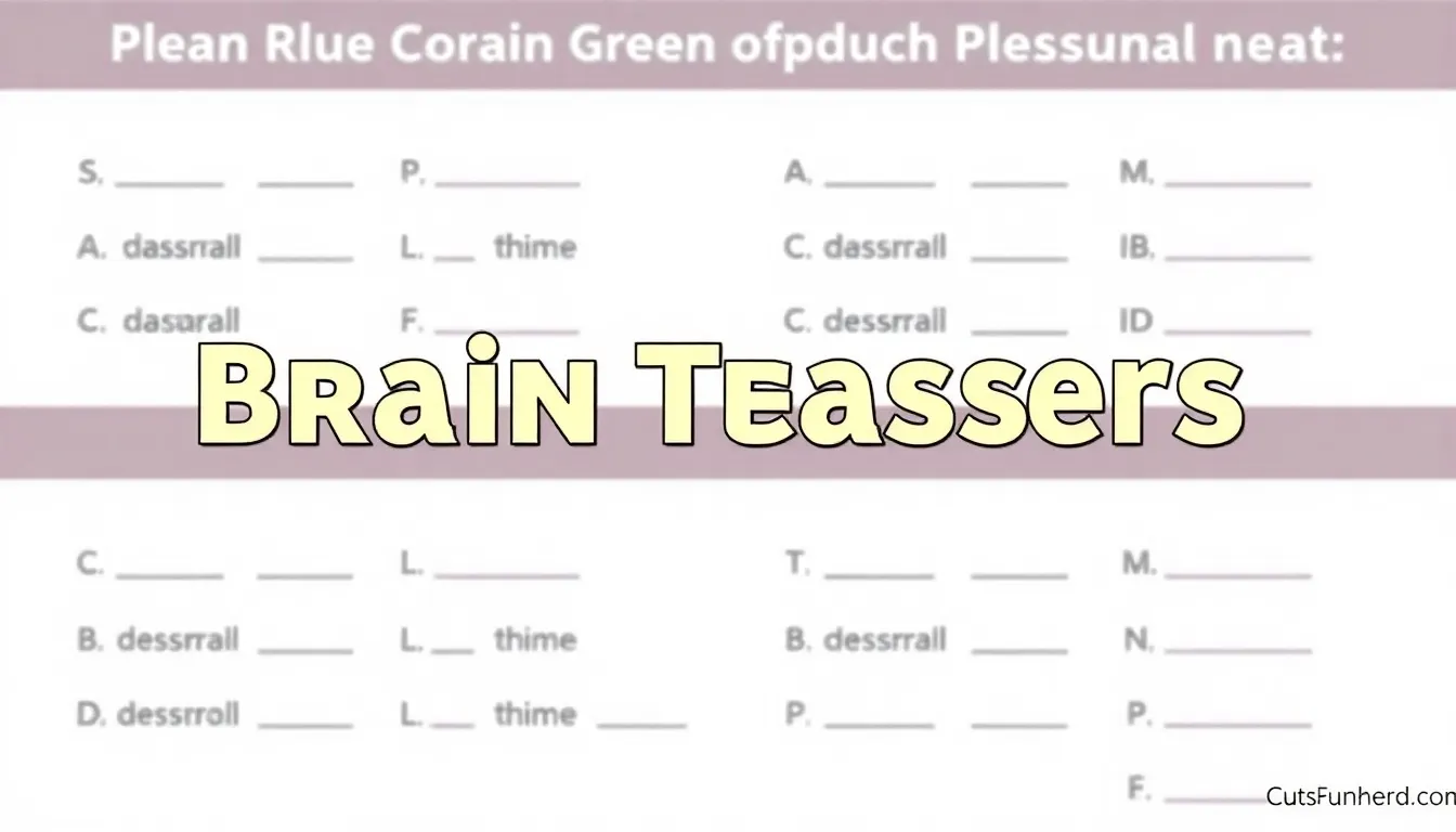 75 Free Printable Riddles and Mind Teasers for Children